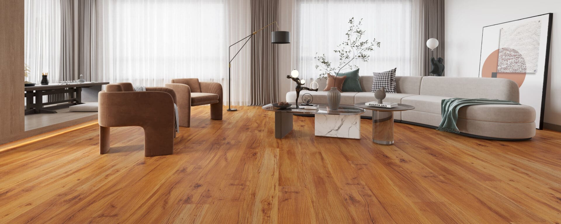 Authentic Plank - Golden Walnut - Select Floors & Tiles